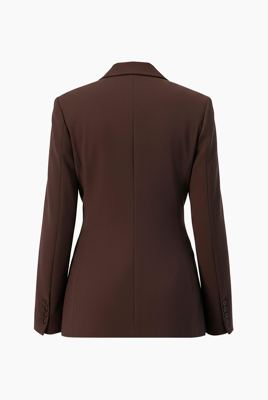 Elegante Saco Sastreado Café con Doble Botonadura